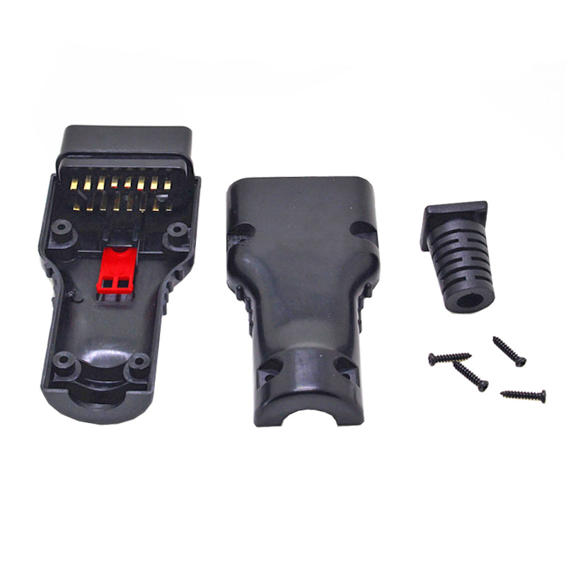 Automotive OBD2 plastic box, Male Handle Plug