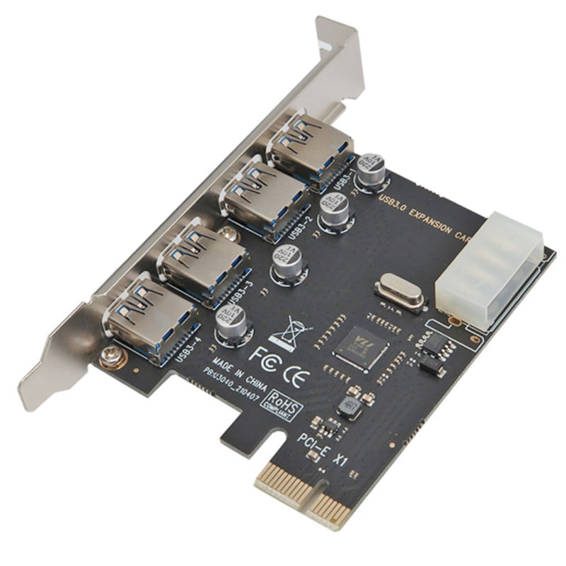 PCI-E to usb3.0 converter adapter with 4 ports PCI-E to usb3.0 ...