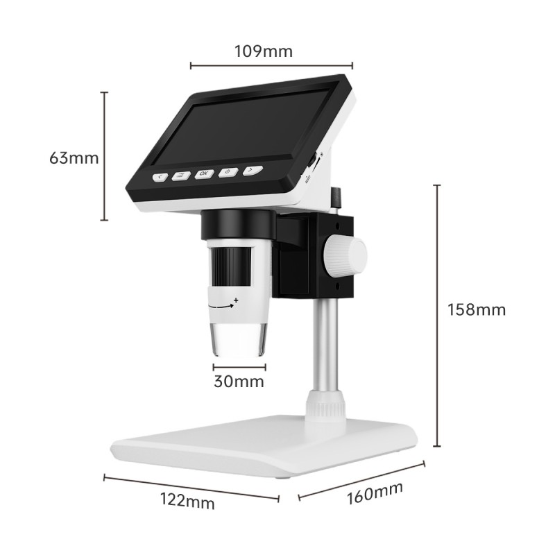 1000X digital microscope 1000X microscope X1000 microscope with 4.3 ...