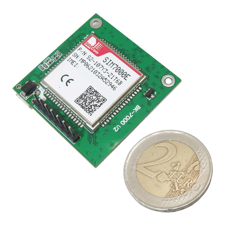 SIM7000E module has GSM/GPRS/LTE/EDGE