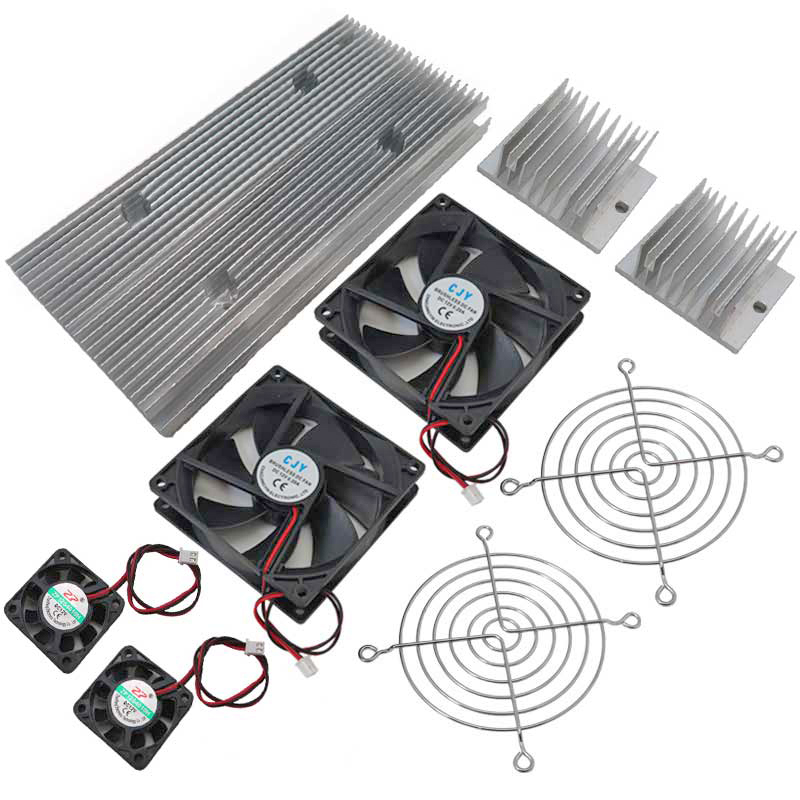 12V Dual Cooling Fan, 12V DIY Thermoelectric Peltier Refrigeration Cooling System Kit ...