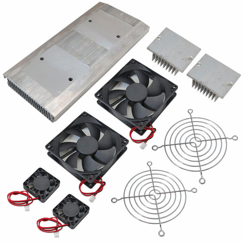 12V Dual Cooling Fan, 12V DIY Thermoelectric Peltier Refrigeration ...