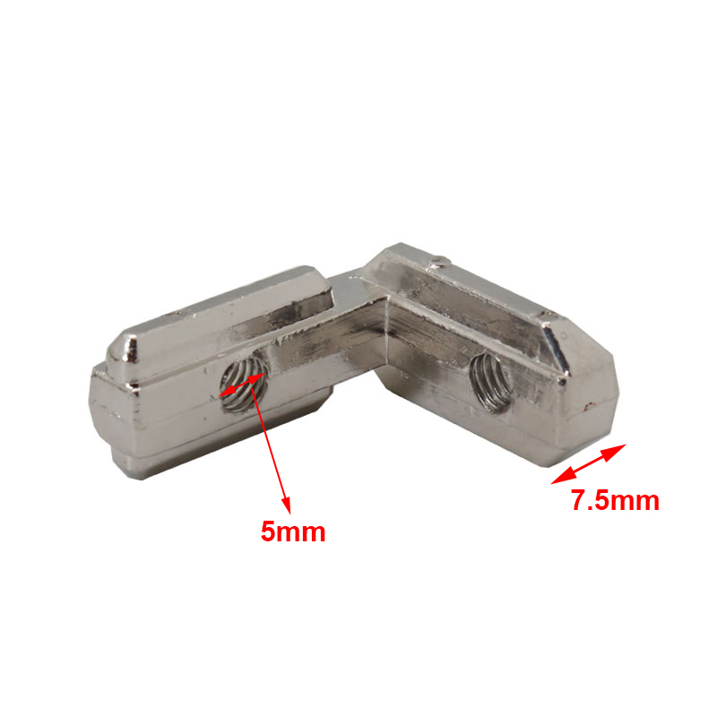 90-Degree Hidden Aluminum Profile Connector – 3030 Groove Aluminium ...