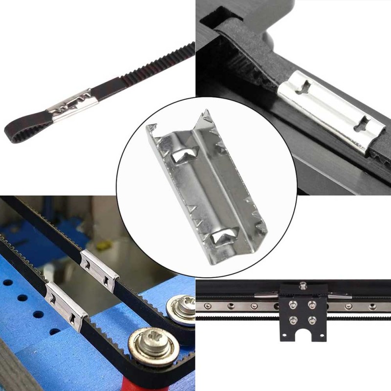 3D Printer Belt Holder | GT2 Belt Metal Clamp for 3D Printer | timing ...
