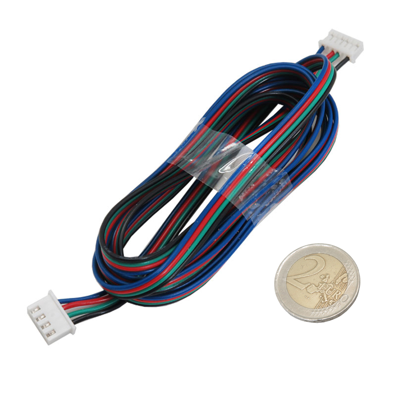 4-Pin to 6-Pin Stepper Motor Cable with 2.54mm Connector, 100cm