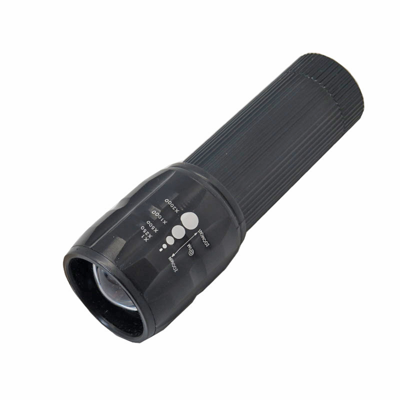 Aluminum LED Zoom flashlight