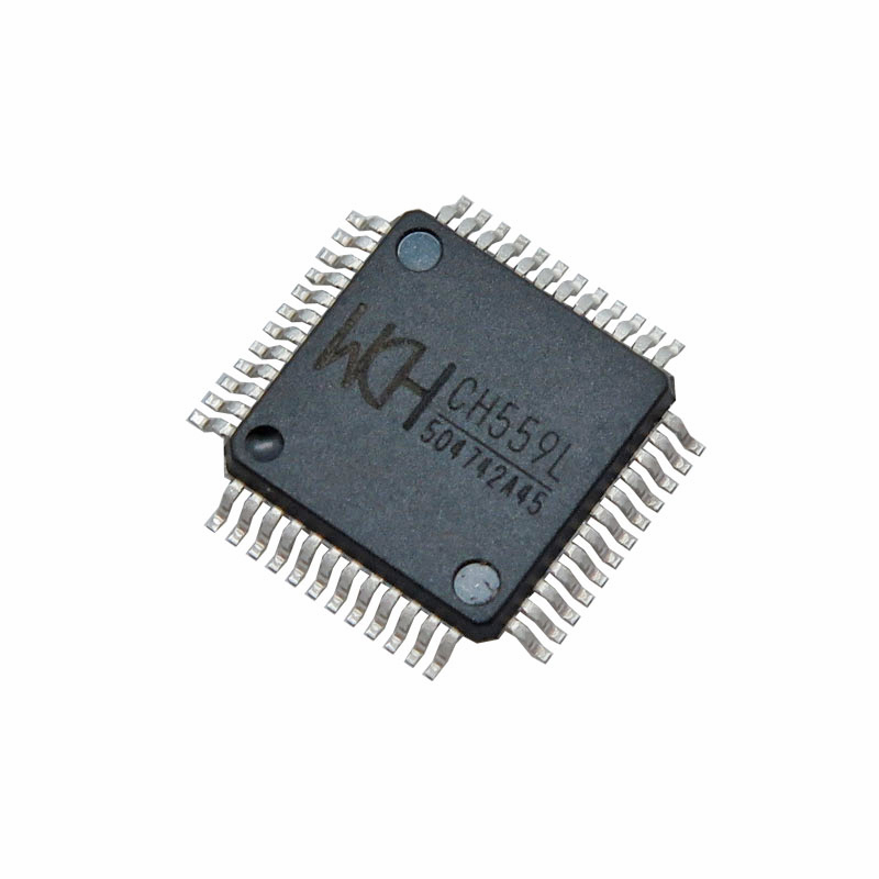 8 bit microcontroller CH559L in LFQP48 packaging, product of WCH