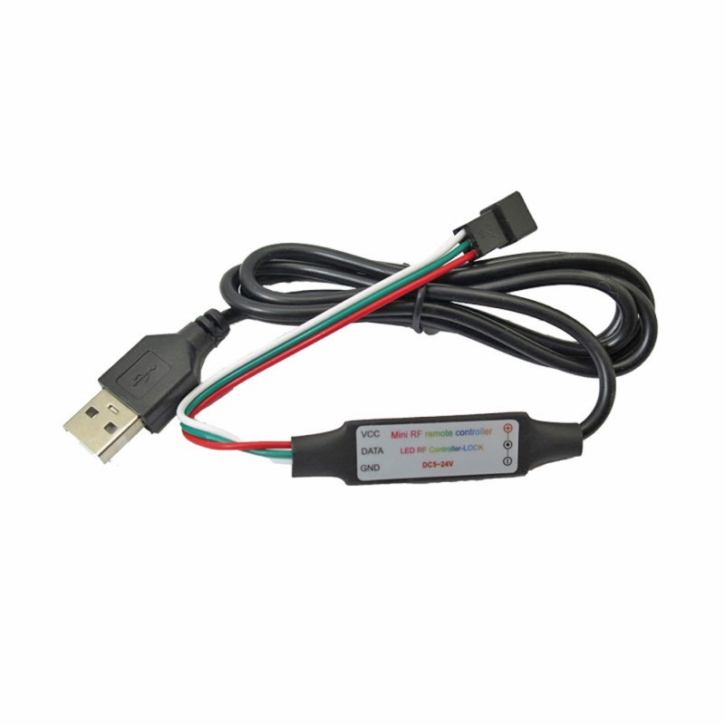 RGB LED remote controller with USB port 14-key RGB controller with USB ...