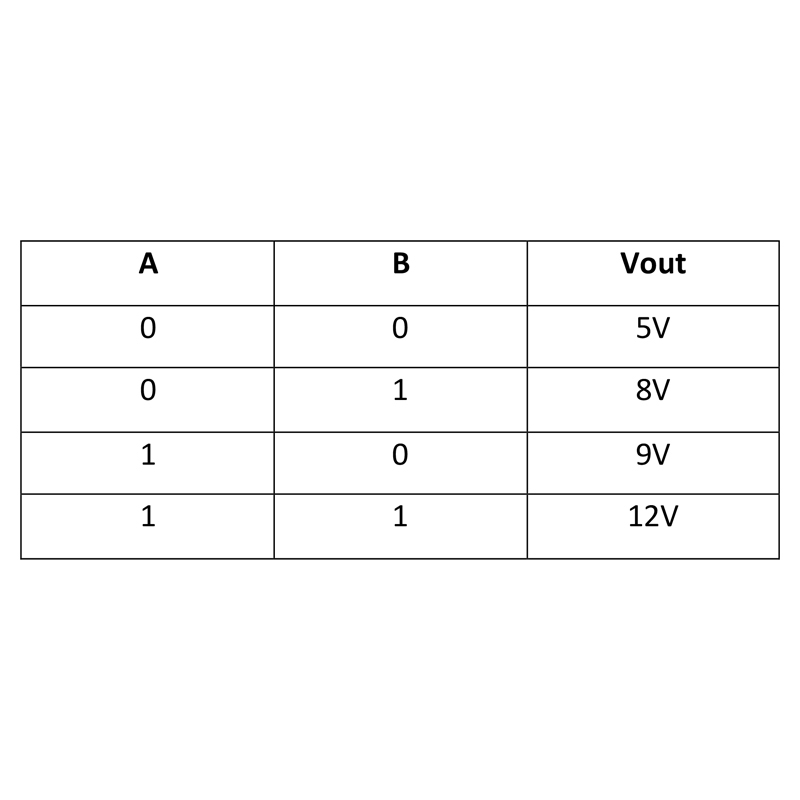 Variable output boost module 5 8 9 12 volts