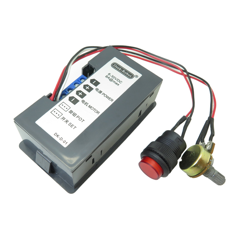 PWM Motor Speed Controller with 3-Digit Display, 8 Amps