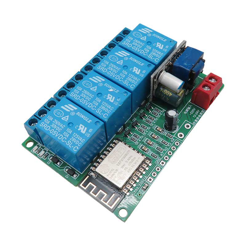 4-channel WiFi relay module