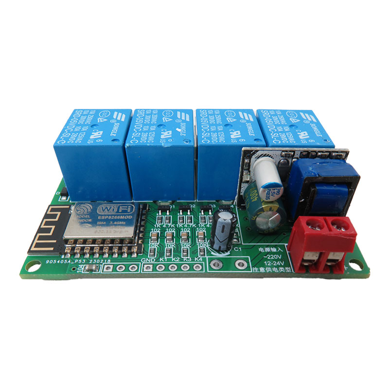 4-channel WiFi relay module