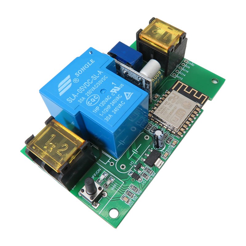 220V single channel Wi-Fi relay module 30a esp8266 relay WiFi relay module ESP8266 output 30A ...