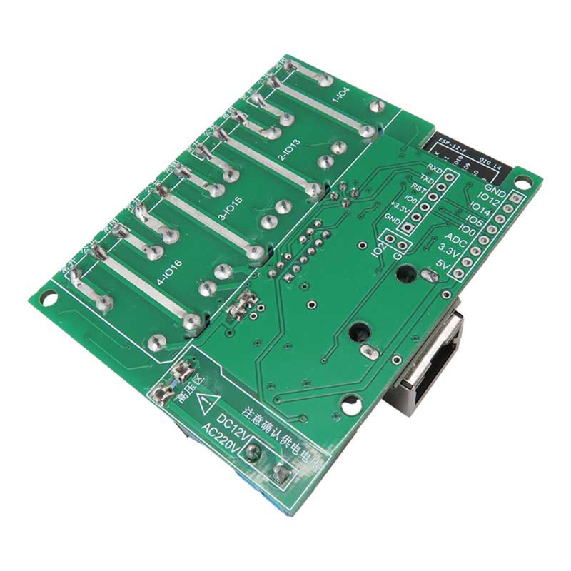 4-channel Wi-Fi relay module with RJ45 port 4-channel 220V relay module ...