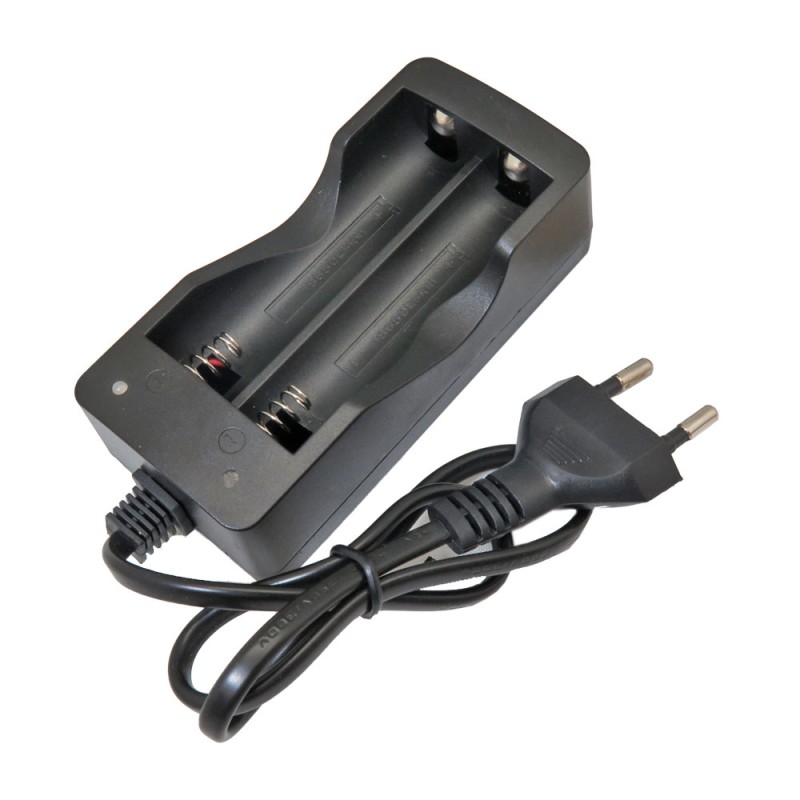 Automatic dual 18650 battery charger