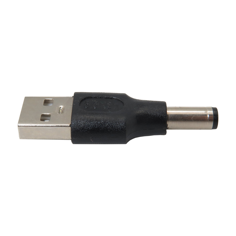 USB male to DC male converter jack