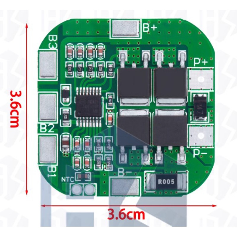 14.8V lithium battery protection board