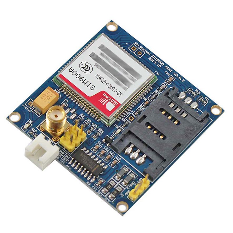 GSM module with GPRS connectivity and SMS sending and receiving ...