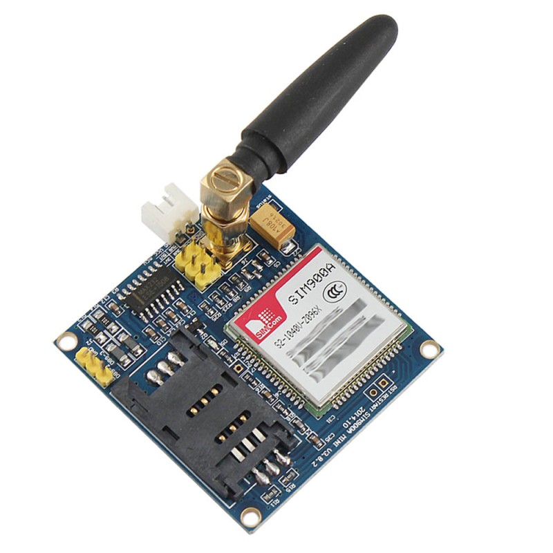 GSM module with GPRS connectivity and SMS sending and receiving ...