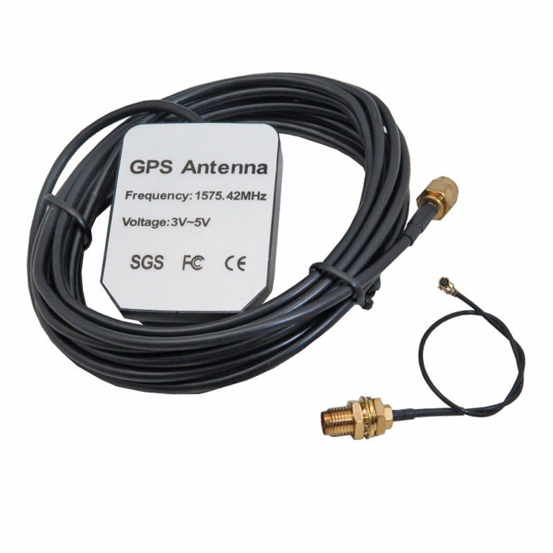 Active GPS antenna with male SMA socket and IPX conversion GPS antenna ...