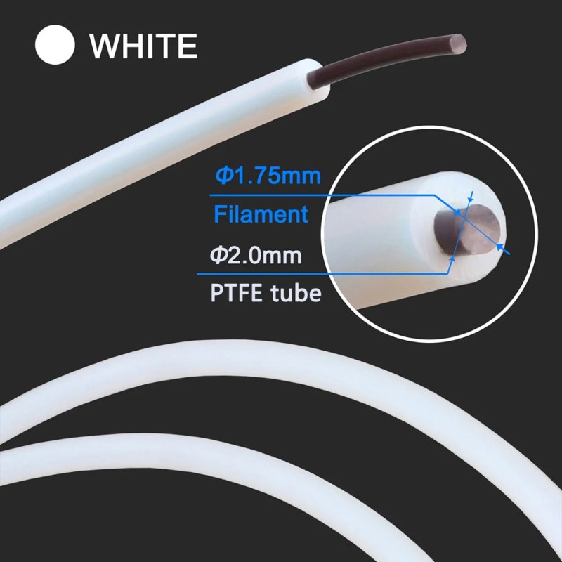 2×4 mm PTFE Teflon Tube for 3D Printer