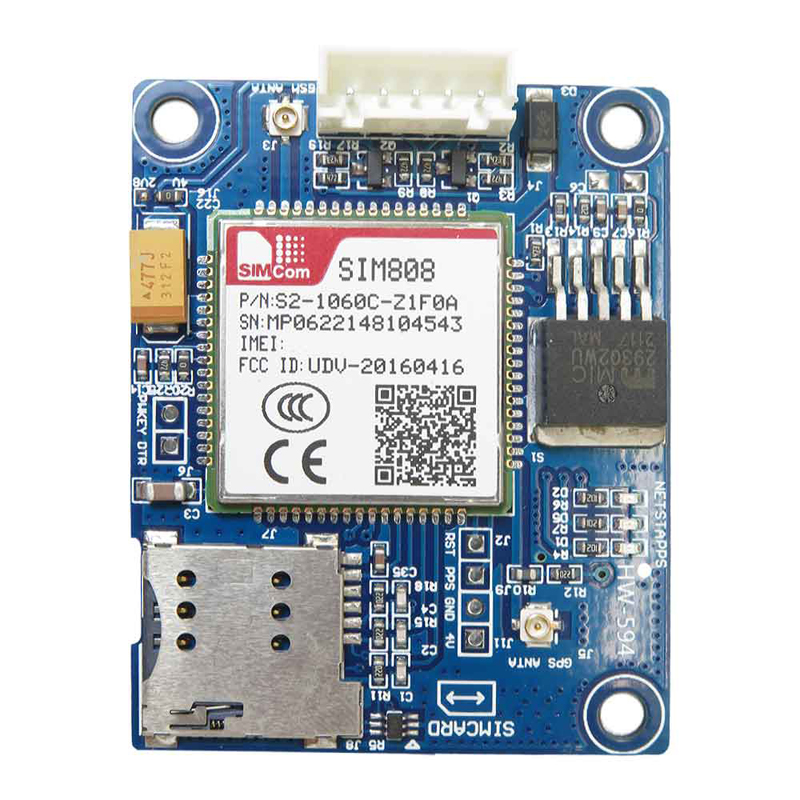 SIM808 GSM module with GPRS / GPS / SMS capability