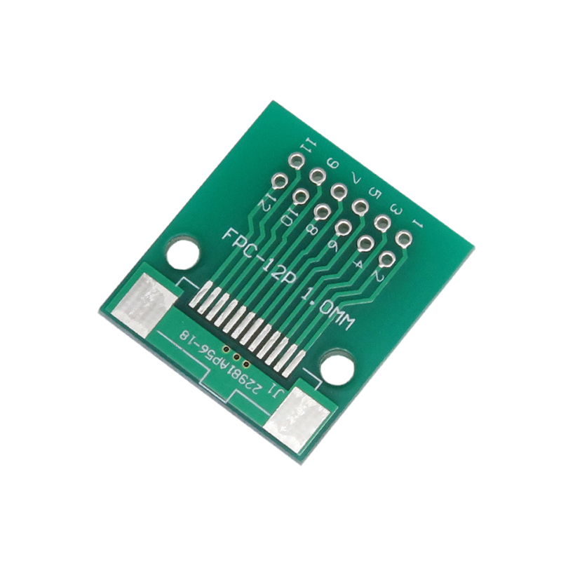 12-pin FPC adapter board with 0.5mm standard and FPC connector