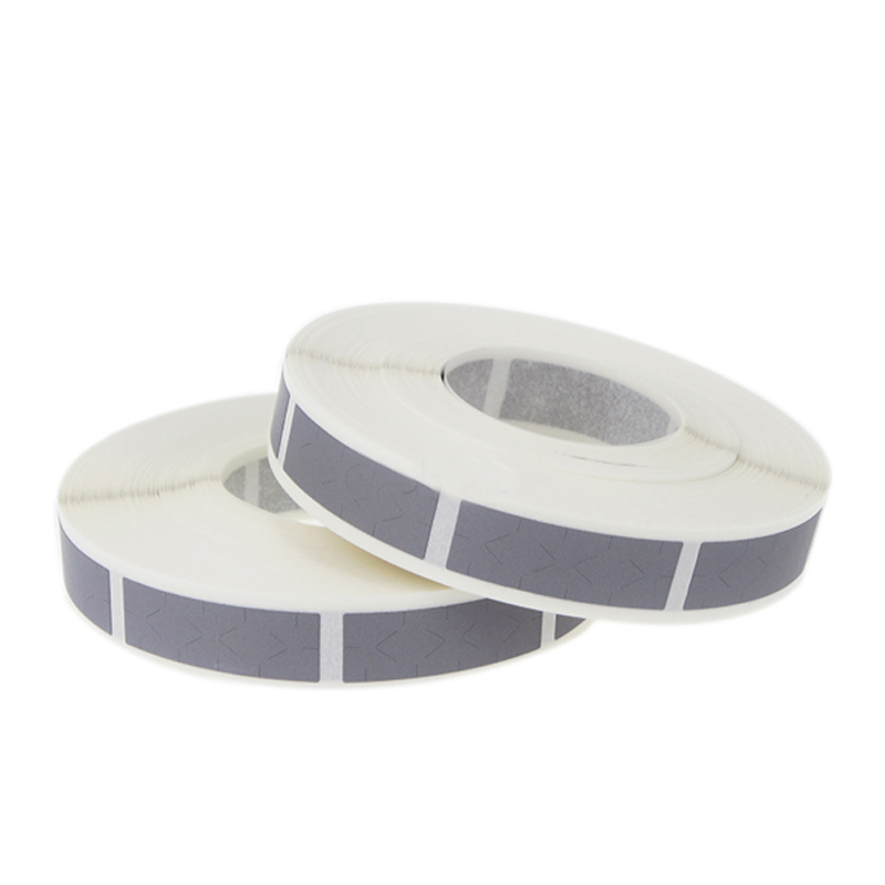 Scratch security coating 6mm x 30mm Gray Self-Adhesive Label