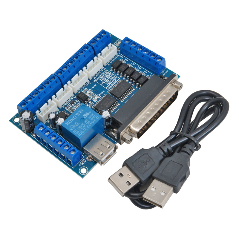 Five-axis CNC machine controller card with MACH3 software support and ...