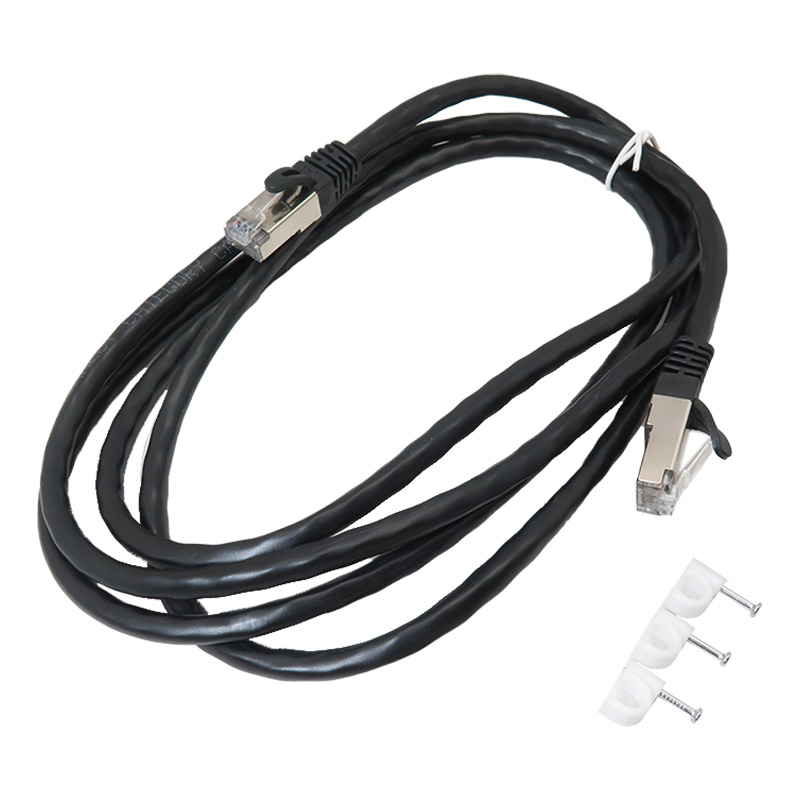 2-meter black Cat6 network patch cord cable