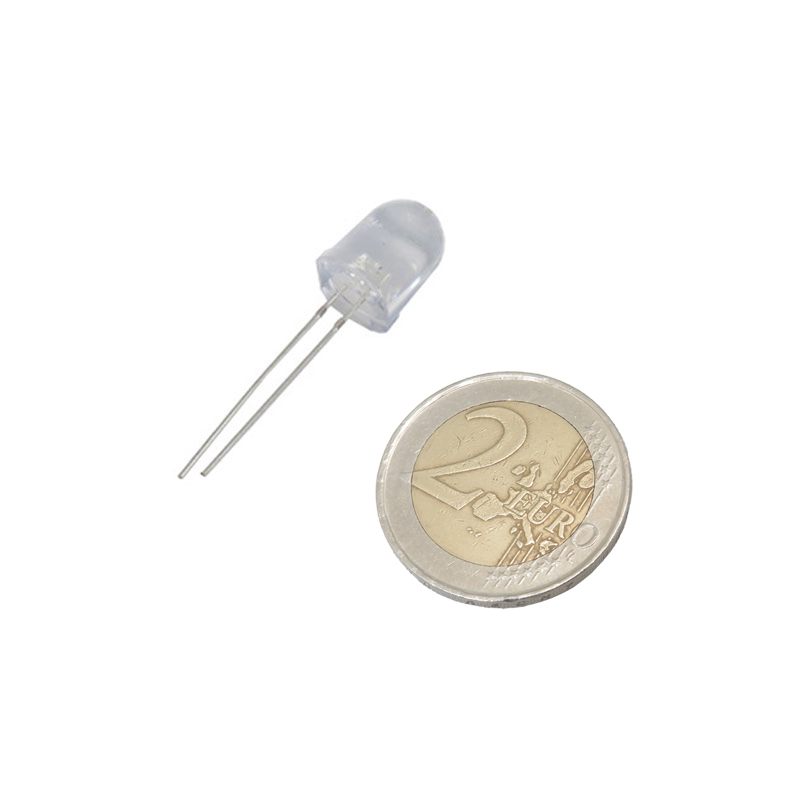 10mm Blue Clear Lens LED