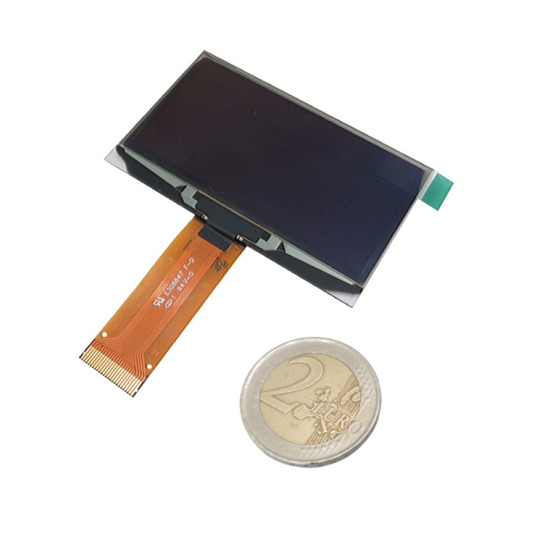 2.42 inch monochrome OLED display with SSD1309 driver and 24 pin flat cable