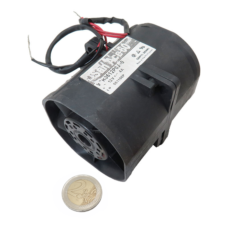 SANYODENKI Dual High-Speed 12V, 48W turbo Fan