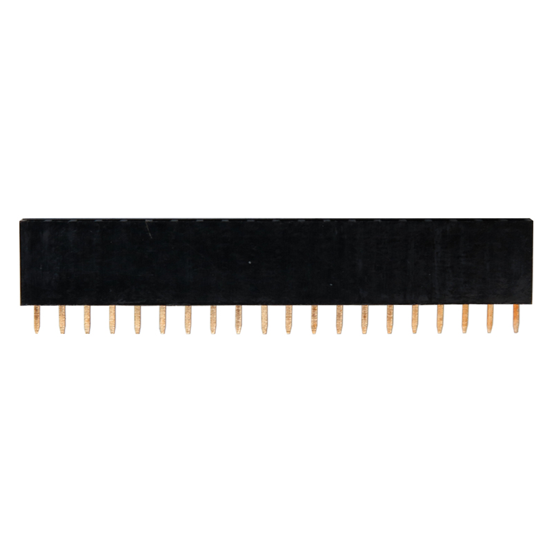 1x20 Straight Female Pin Header, 2.54 mm Pitch