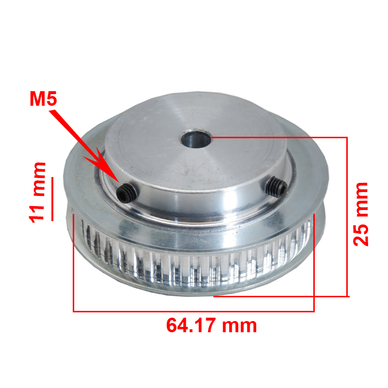 40-tooth XL pulley with 8mm shaft