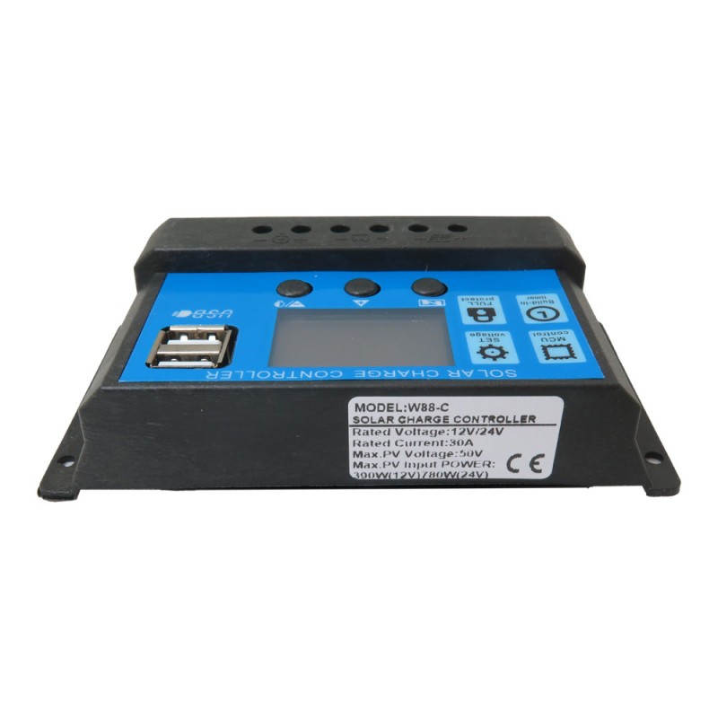 30A charge controller 30 amp solar panel charge control device Charging ...