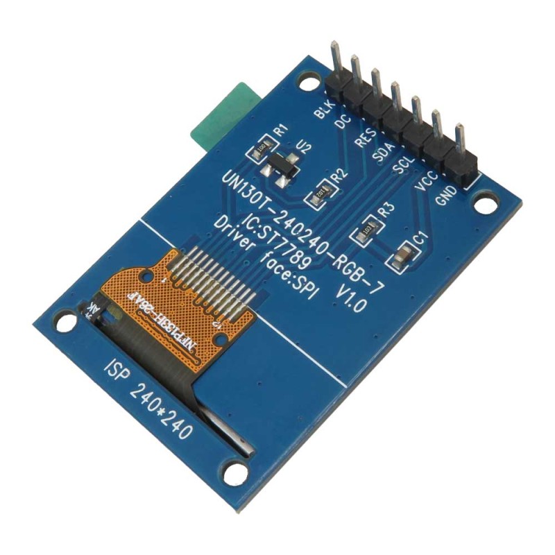 LCD IPS 1.3-inch Color Module with SPI Interface and ST7789 Driver Chip ...