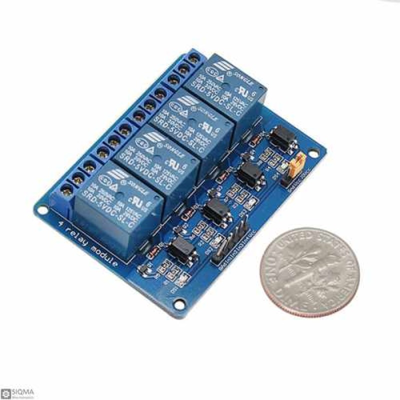 10 PCS 4 Channel Relay Module [5V] [10A]