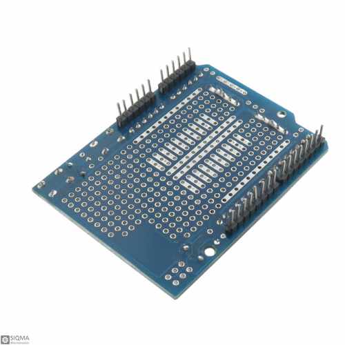 Arduino UNO Prototype Shield With Breadboard