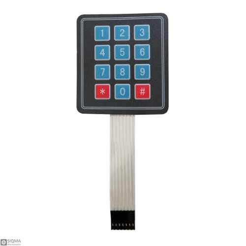 5 PCS 3x4 Flat Matrix Keypad Module [12 Channel] [7 Pin]