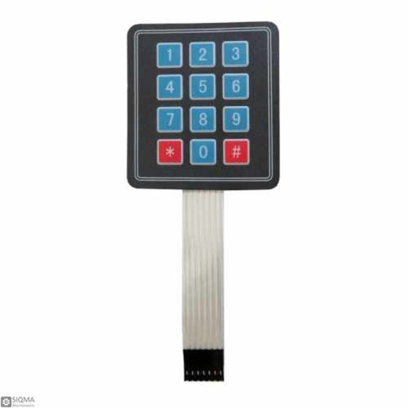 5 PCS 3x4 Flat Matrix Keypad Module [12 Channel] [7 Pin]