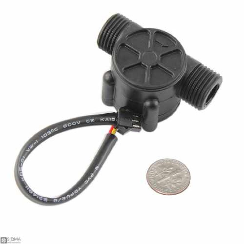 YF-S201 Hall Effect Hydroponic Water Flow Sensor FLOWMETER