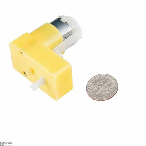 Single Shaft L-Shape Plastic Gear DC Motor [ 3V-6V ]