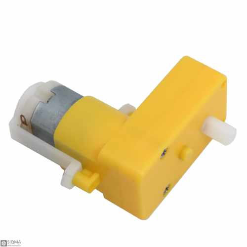 Single Shaft L-Shape Plastic Gear DC Motor [ 3V-6V ]