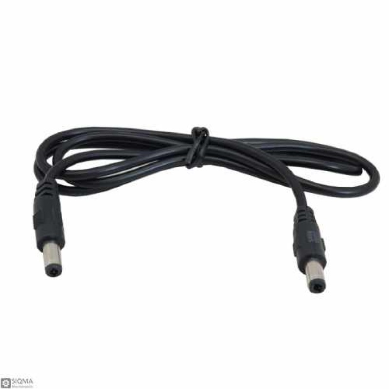 5 PCS Male to Male 5.5x2.1 DC Power Plug Converter Cable [1m]