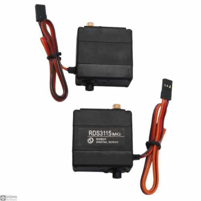 RDS3115 Dual Axis Gear Digital Servo Motor for Robotic Arm [180 Deg]