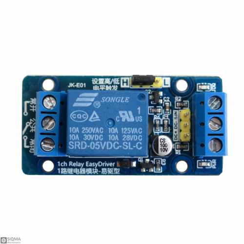 10 PCS Single Channel High and Low Trigger Relay Module [5V] [10A]