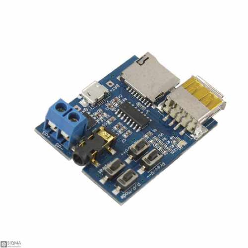 MP3 Lossless TF Card U Disk Decoder With 2W Mono Audio Power Amplifier ...