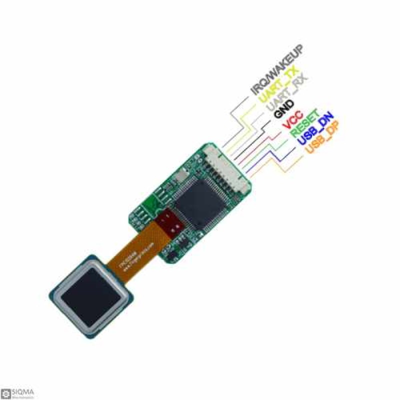 FPC1020 Capacitive Fingerprint Module 508 DPI Resolution