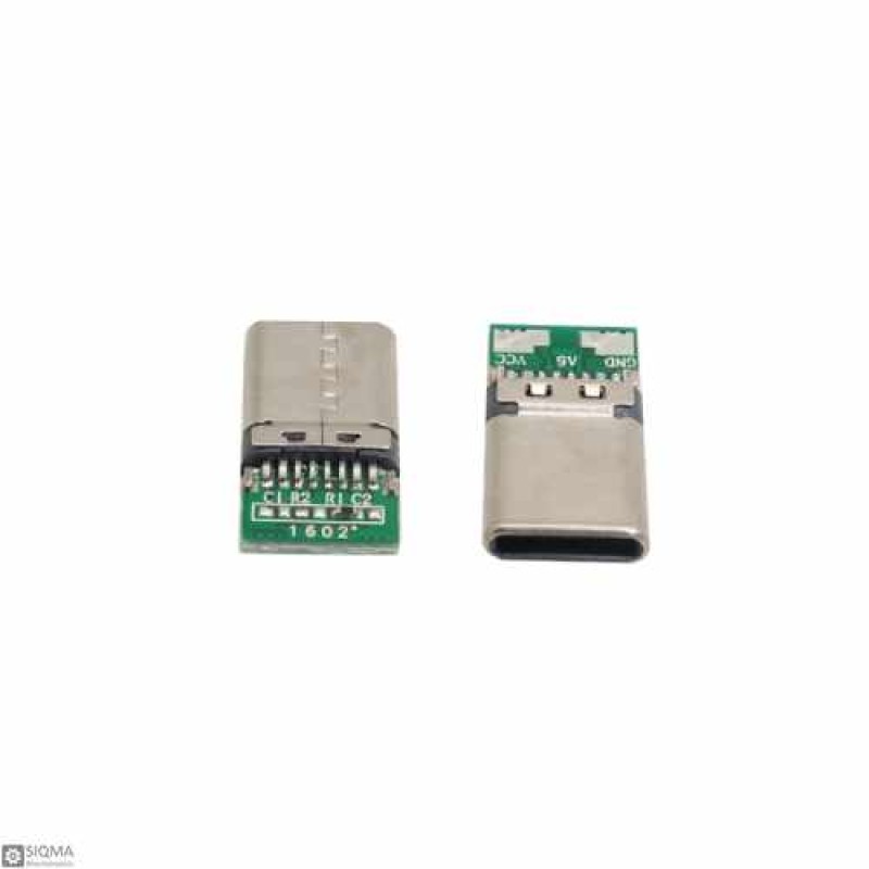 20 PCS USB 3.1 Type C Male Breakout Board